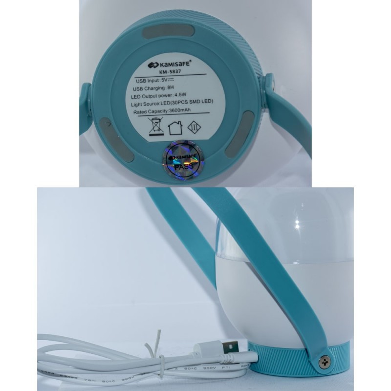 قیمت و مشخصات چراغ اضطراری کامی سیف مدل KM-5837 |چراغ مسافرتی- کمپینگ
